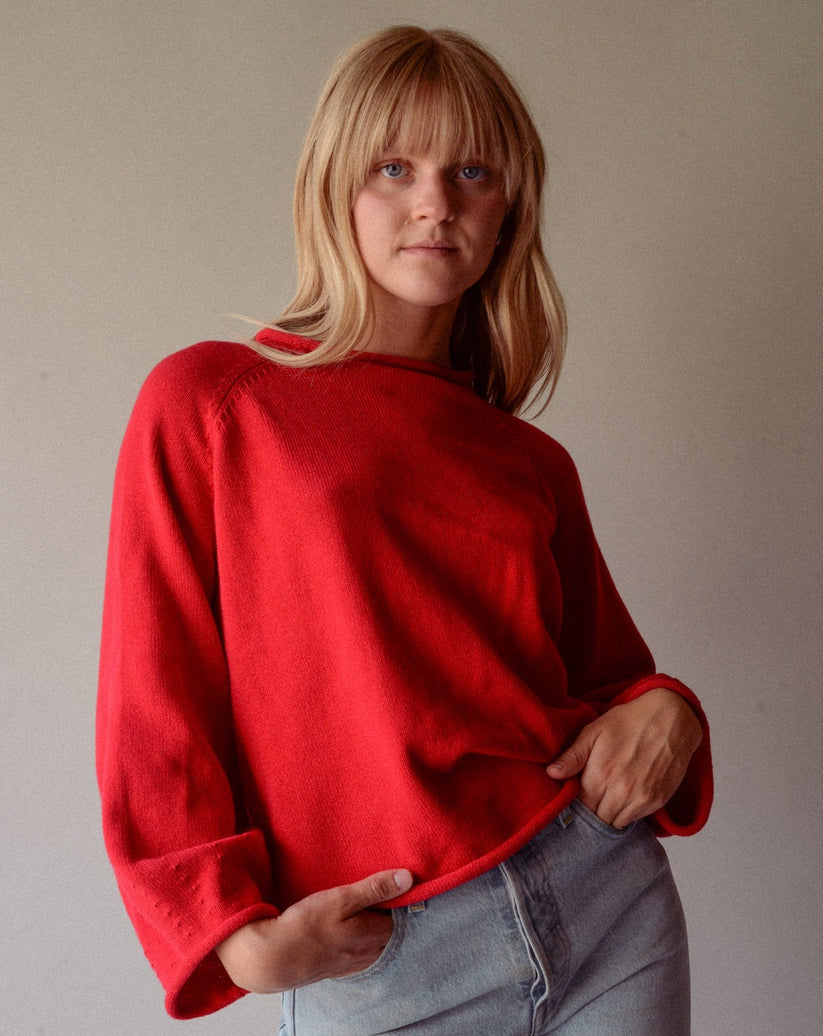 The Jeanie Sweater - Cherry – CONRADO®