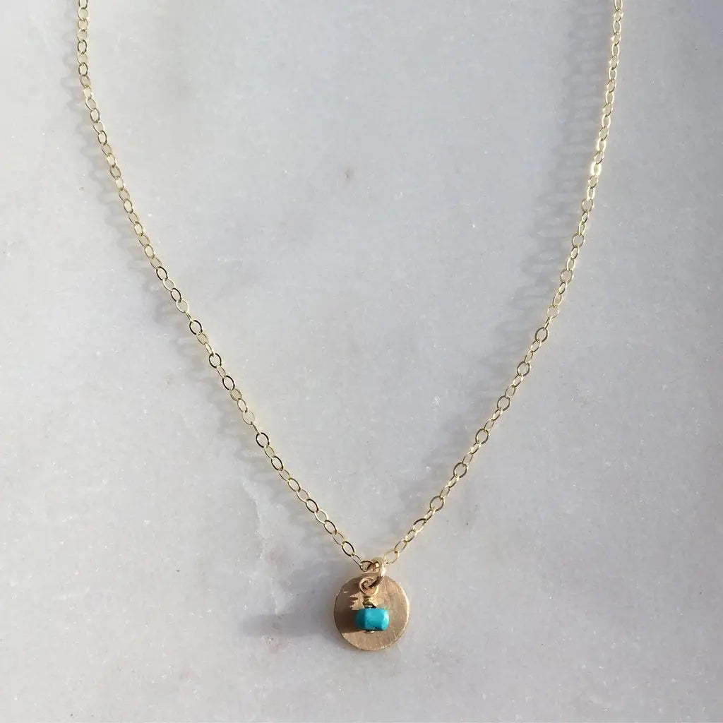 Token Jewelry - 16" Turquoise Small Wonders Gold Necklace – CONRADO®